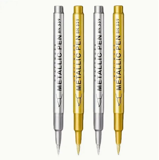 4 pieces metallic permanent markers – Liquid Fantasy